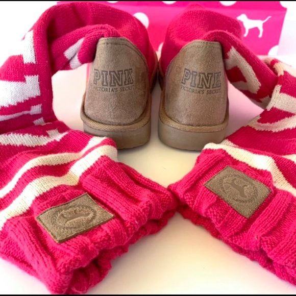 PINK Victoria's Secret | Shoes | P I N K Victorias Secret Sweater Boots ...